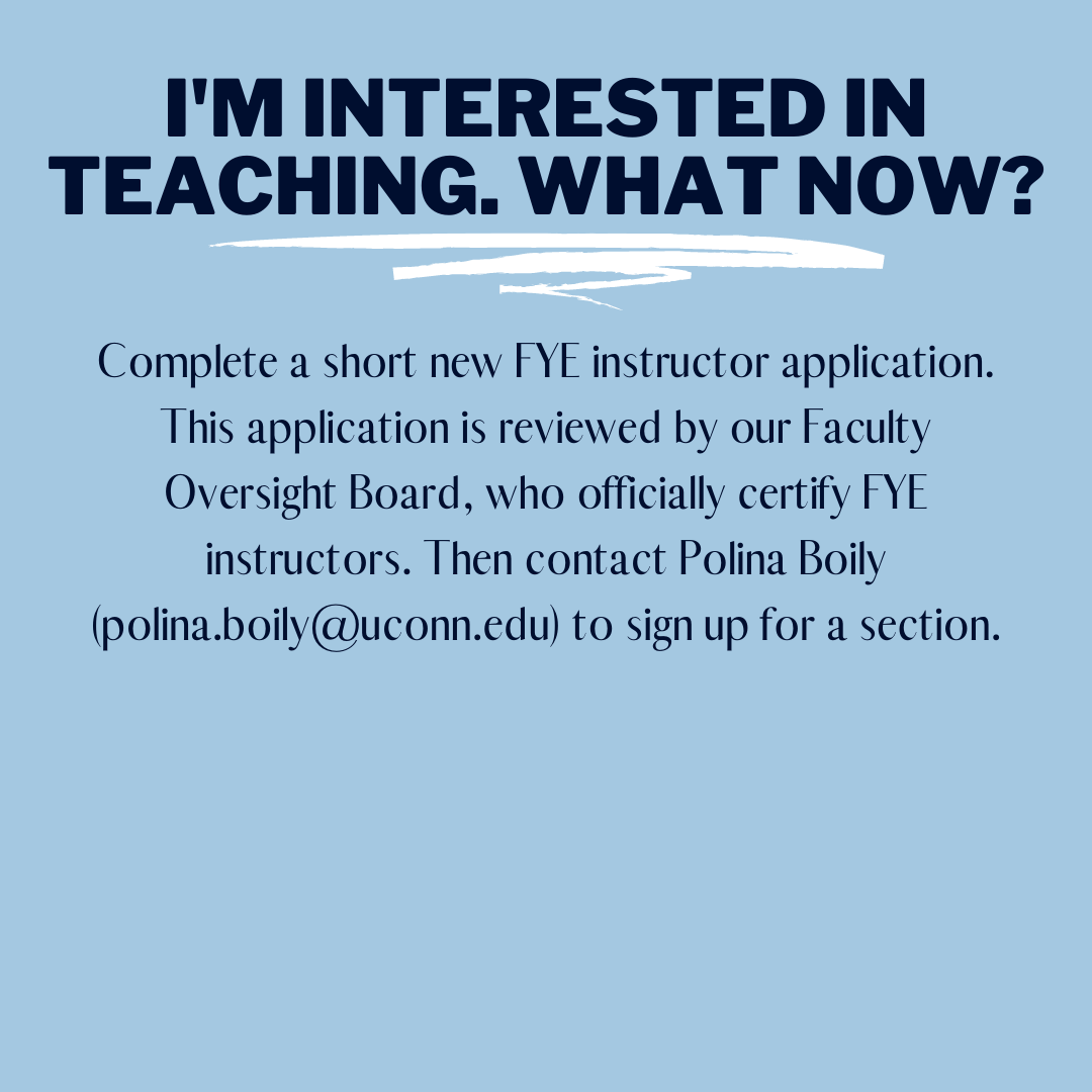 New Instructors Information | First Year Experience